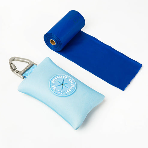 Dog Poop Bag Holder - Sky Blue – Dog Friendly Co.